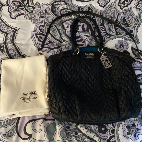 Coach | Bags | Coach 8634 Madison Quilted Chevron Nylon Lindsey 7th ...